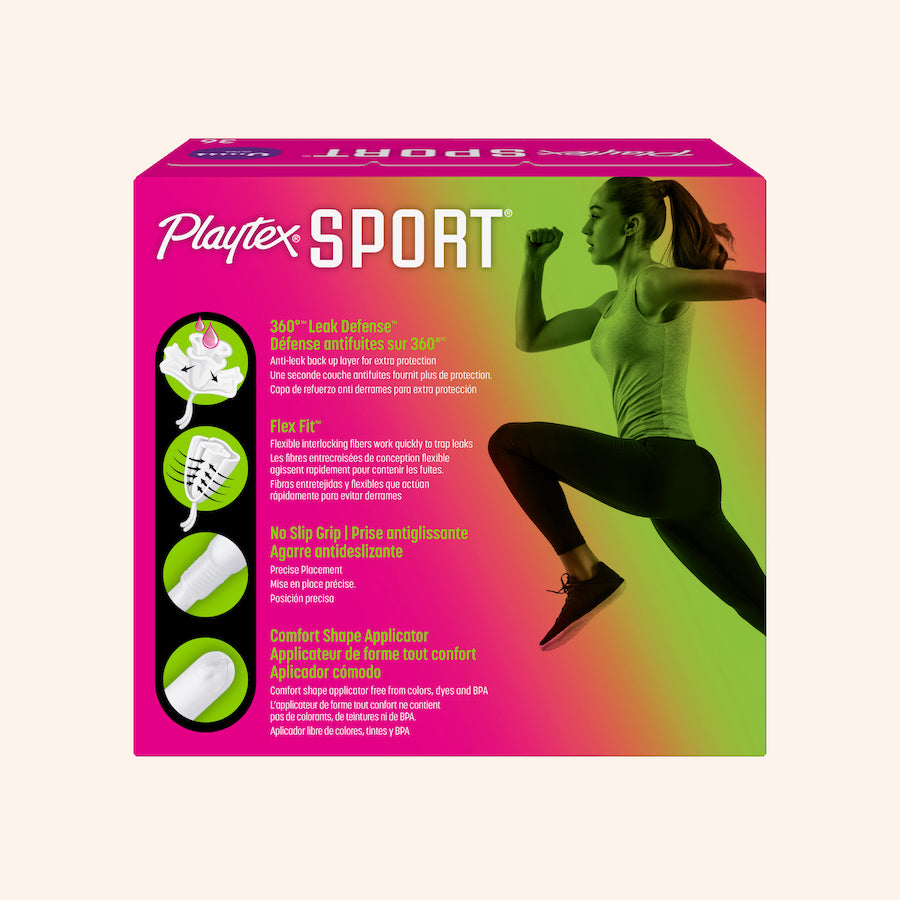 Playtex® Sport® Tampons, Ultra Absorbency – Playtex US