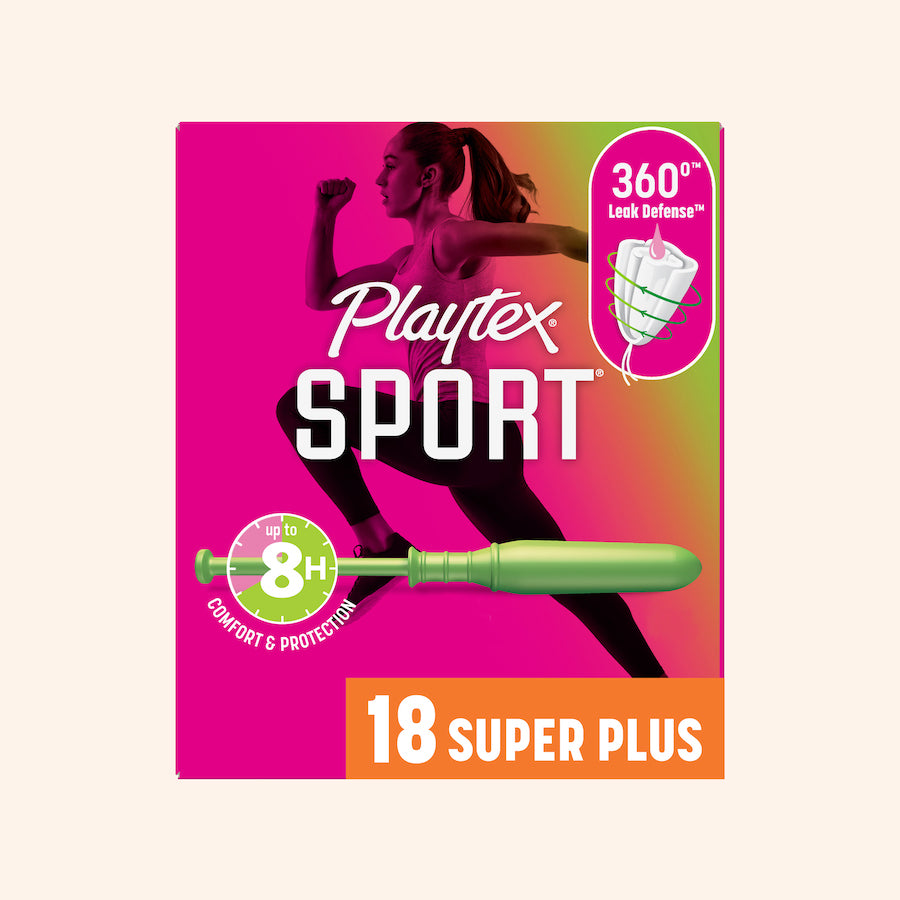Playtex® Sport® Tampons, Super Plus Absorbency – Playtex US