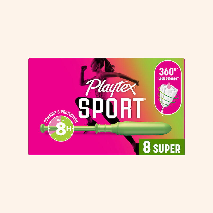 Playtex® Sport® Tampons, Super Absorbency – Playtex US
