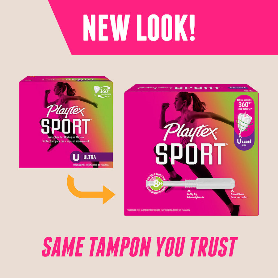 Playtex® Sport® Tampons, Ultra Absorbency – Playtex US