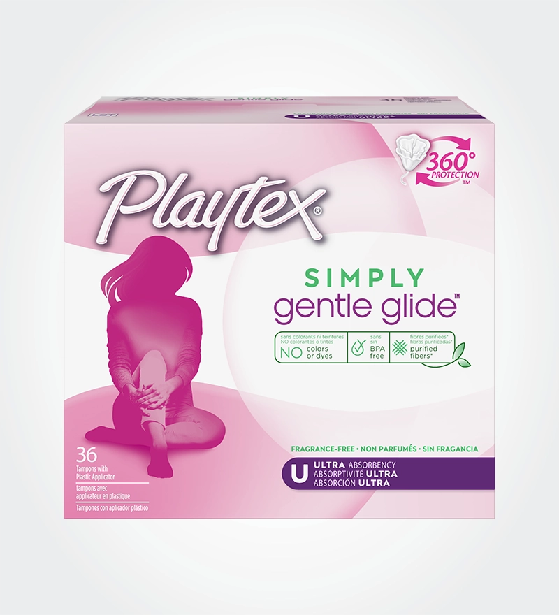 Playtex® Simply Gentle Glide™ Tampons, Ultra Absorbency – Playtex US
